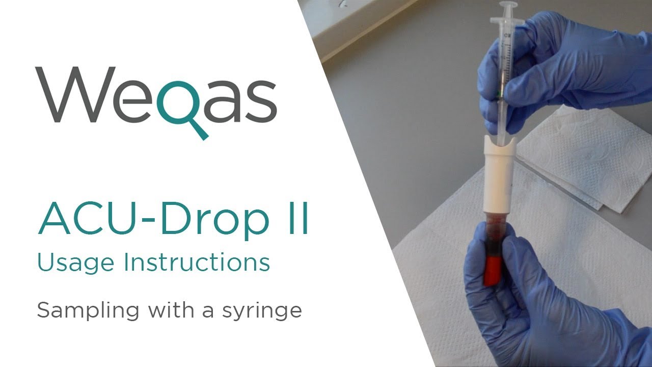 ACU-Drop II - Sampling with a syringe - YouTube