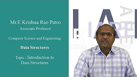 Data Structures by Mr.E Krishna Rao Patro - YouTube
