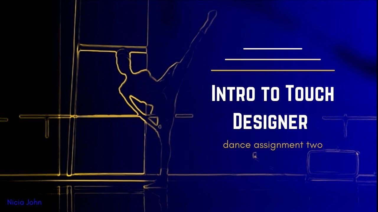 Intro to TouchDesigner | Dance Assignment 2 | Nicia John - YouTube