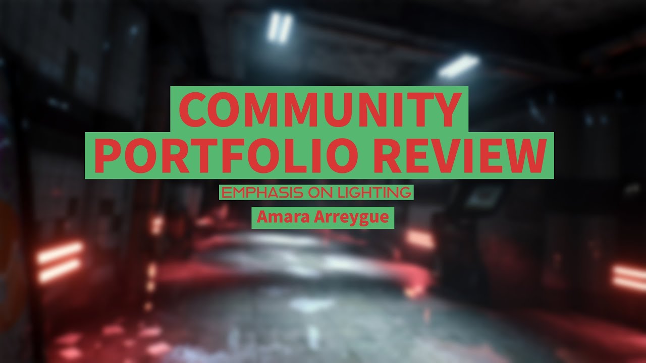Community Portfolio Art Critique - Amara Arreygue [Emphasis on Lighting] - YouTube