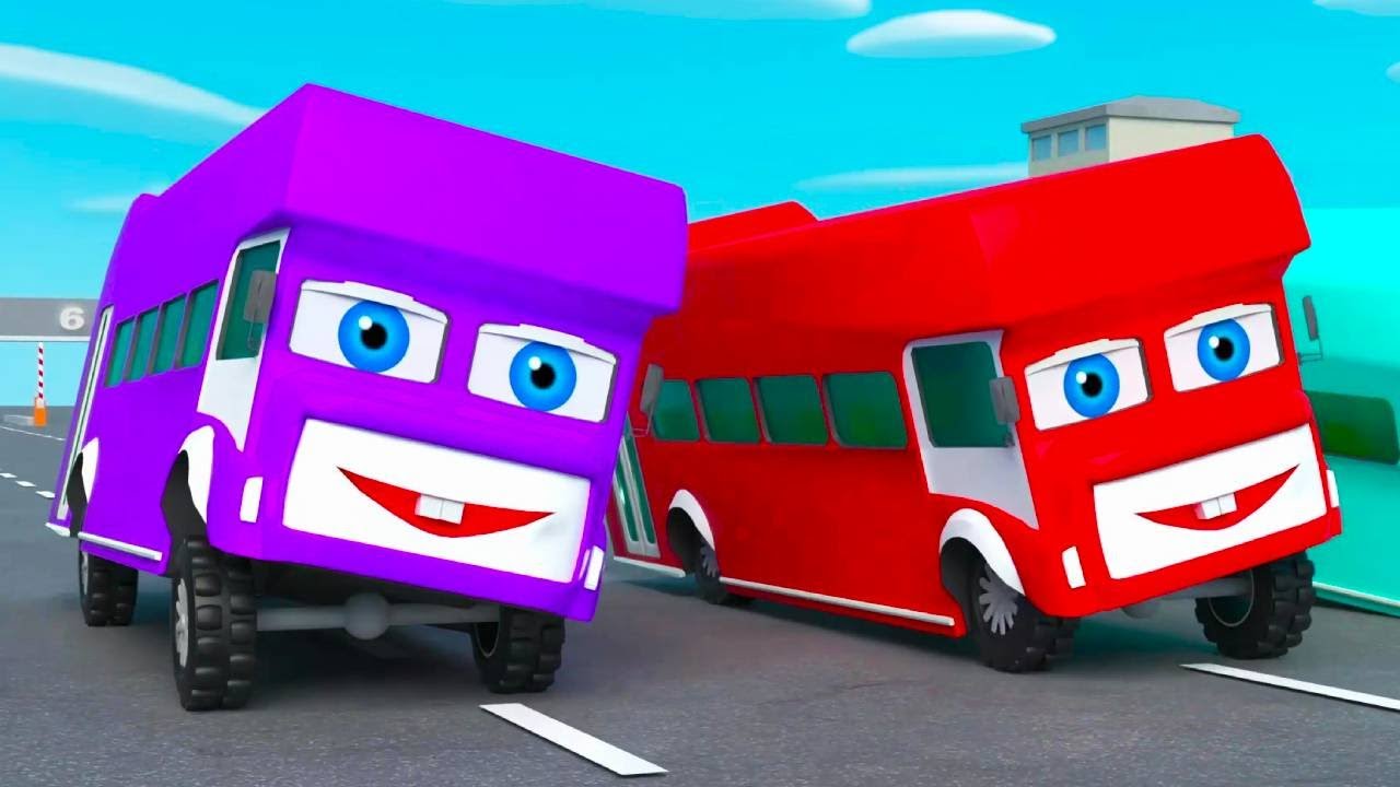 Ten Little Buses | Wheels on the Bus | Deck the Halls | Nursery Rhymes ...