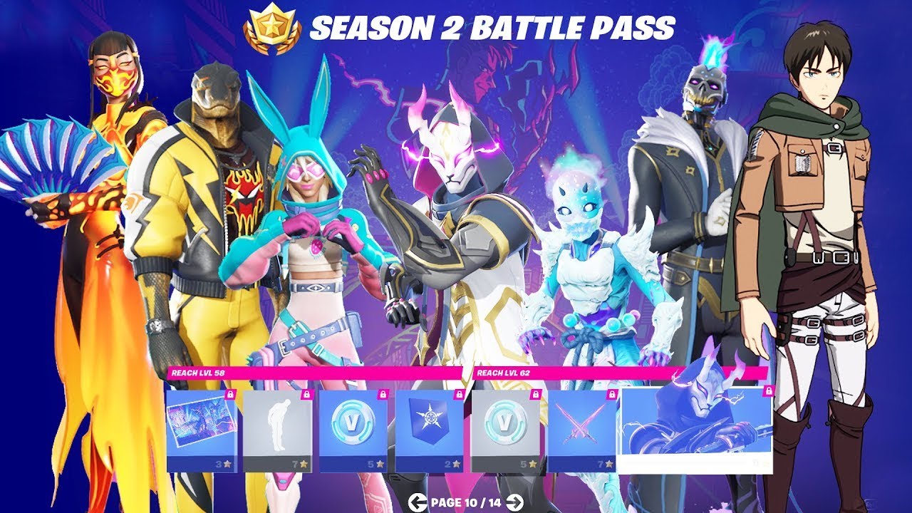 NEW FORTNITE CHAPTER 4 SEASON 2 MEGA BATTLE PASS - YouTube