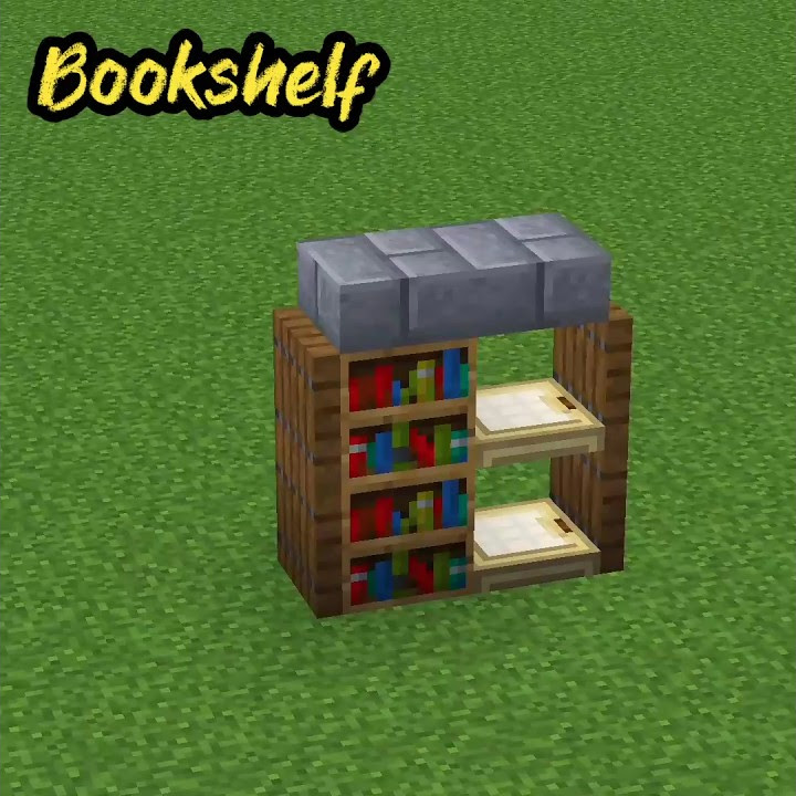 How To Make Bookshelf In Minecraft. #minecraftraj #minecraft #shorts ...