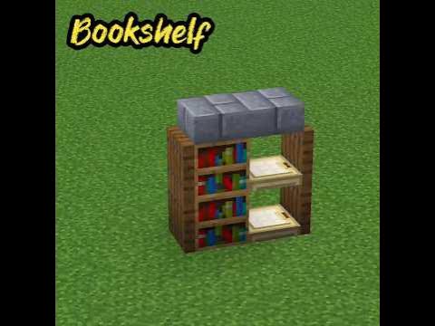 How To Make Bookshelf In Minecraft. #minecraftraj #minecraft #shorts ...