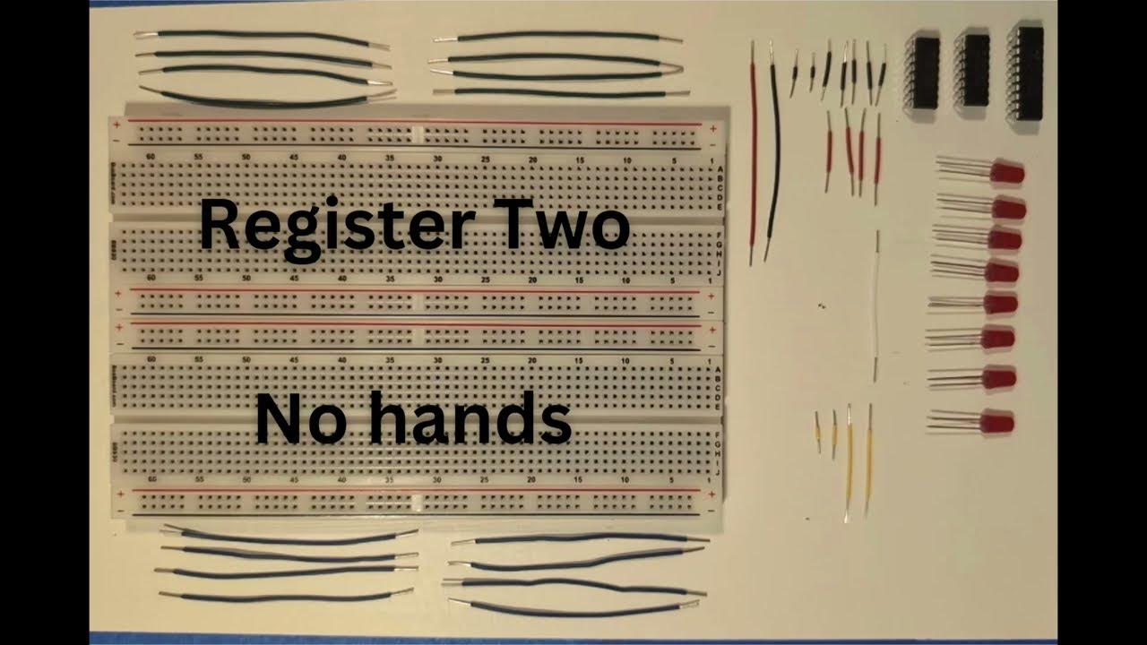 Stop motion register build for my 8 bit computer - YouTube