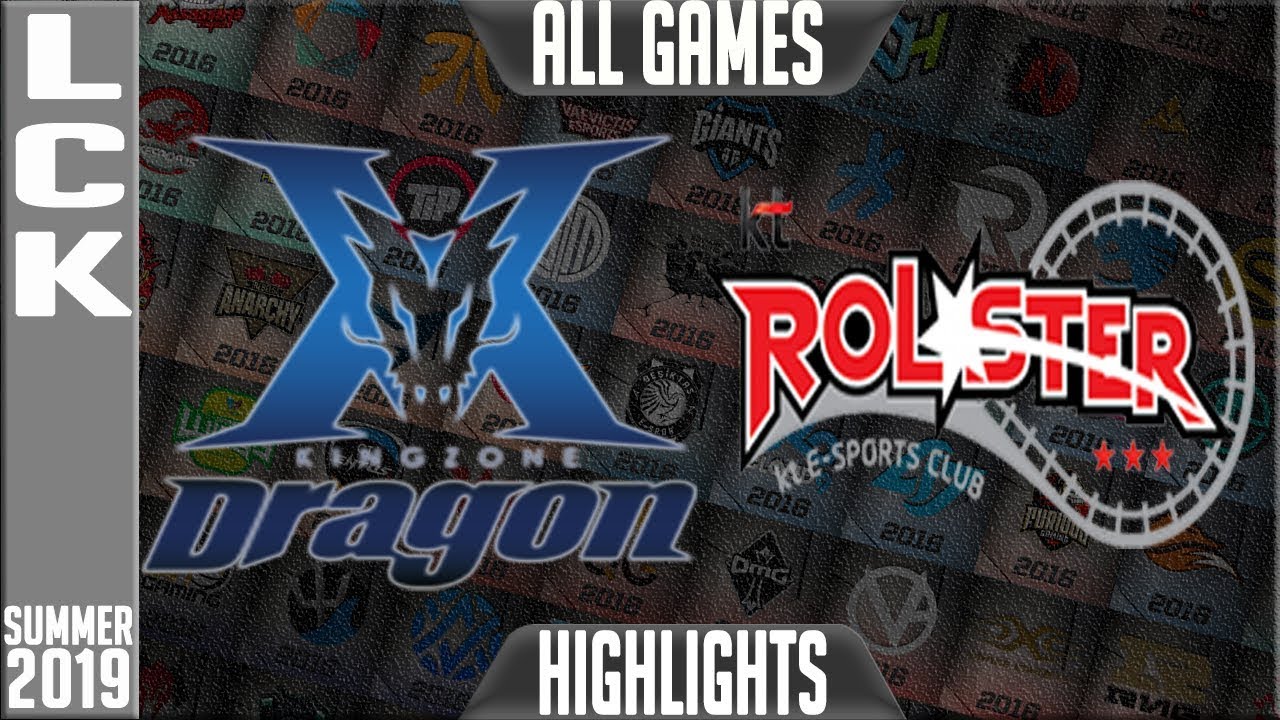 KZ vs KT Highlights ALL GAMES | LCK Summer 2019 Week 10 Day 3 | King-Zone DragonX vs KT Rolster ...