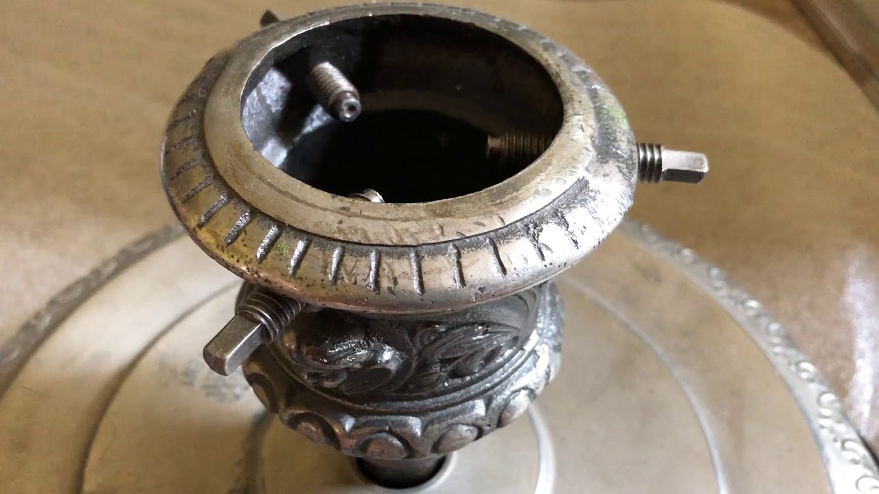 antique musical feather tree stand - YouTube