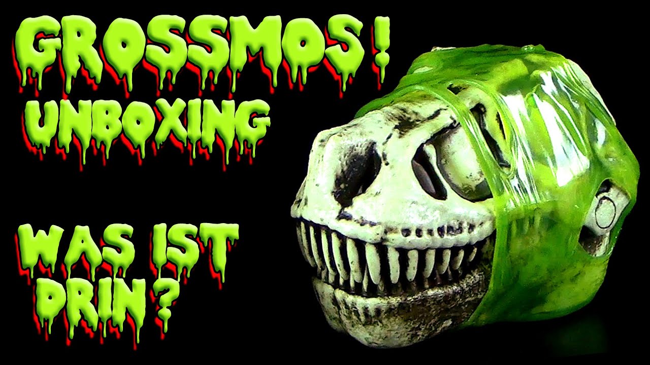 Grossmos ! T-Rex - Dino Schädel mit Schaum + Slime & 1 von 8 ...