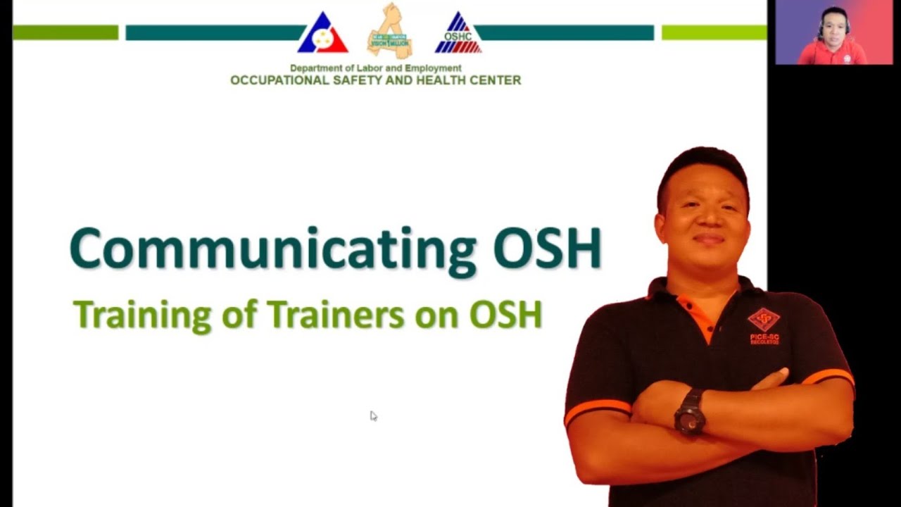 Training of Trainers (TOT) Lecture for Safety Officer 1 Training ...
