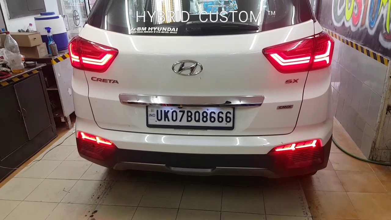 CRETA Matrix Led Taillamps + Reflectors - YouTube