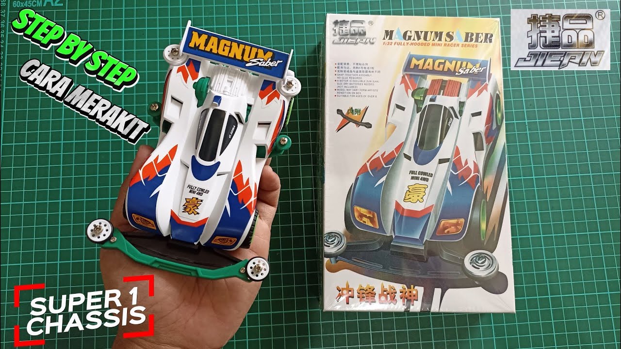 MAGNUM SABER - SUPER 1 CHASSIS - Mini 4WD JIEPIN - TAMIYA KW (Cara ...