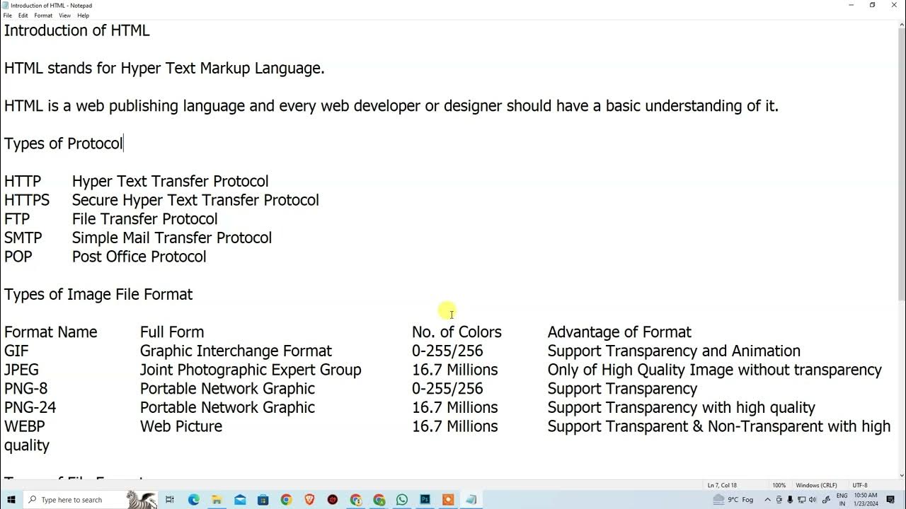 HTML Introduction 23.01.24 - YouTube