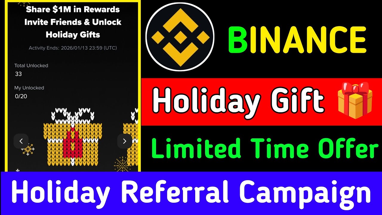 Binance Holiday Gift Box || Binance Referral Campaign - YouTube