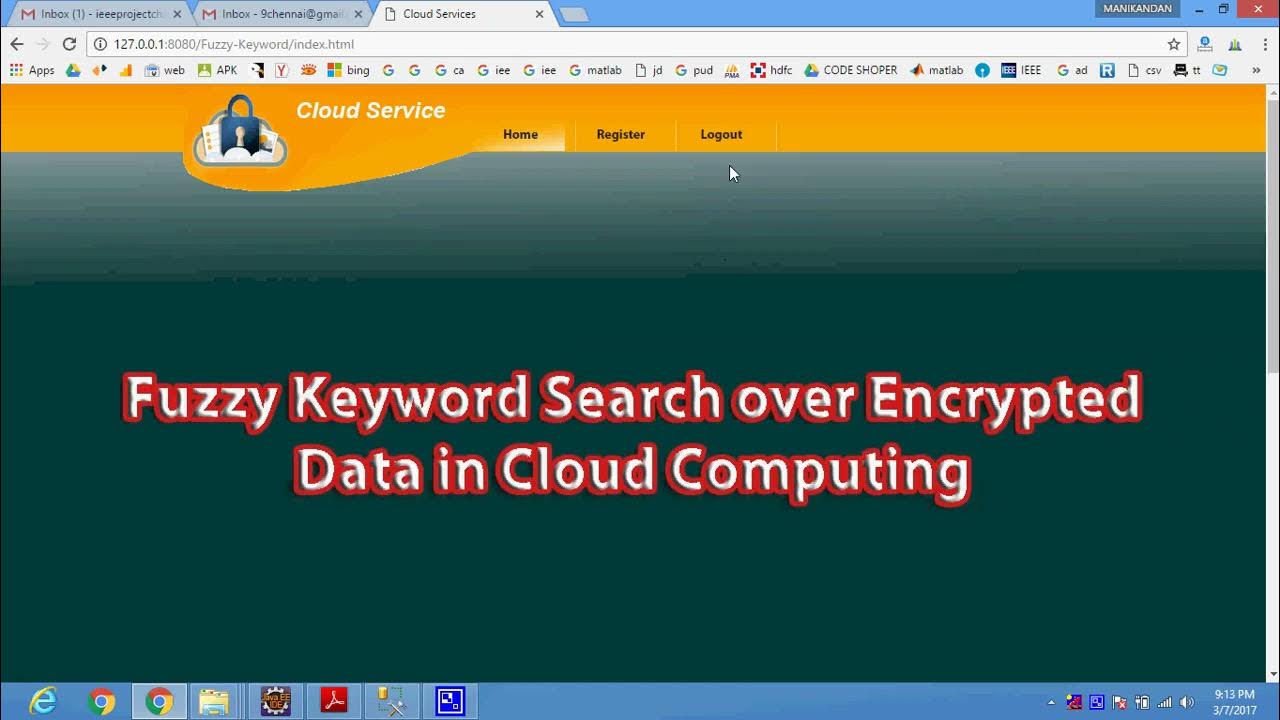 Fuzzy Keyword Search Over Encrypted Data in Cloud Computing in Java - YouTube