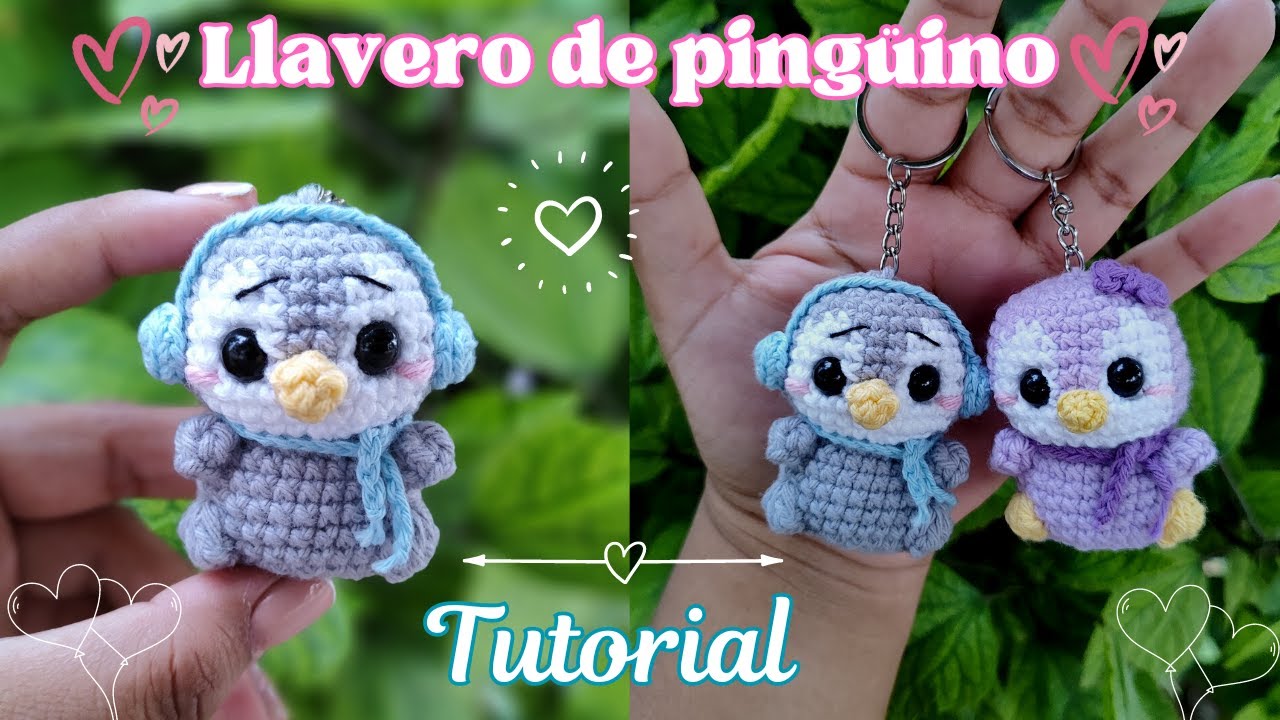 Llavero de pingüino amigurumi (2/2)🐧💕 fácil y rápido crochet| Penguin ...