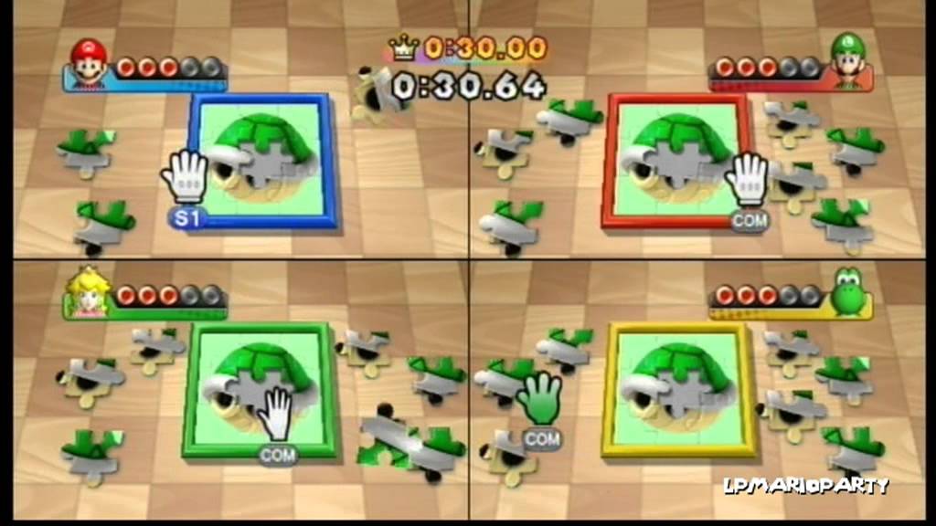 Mario Party 9 Minigame: Puzzle-Flink (Jigsaw Jumble) - YouTube