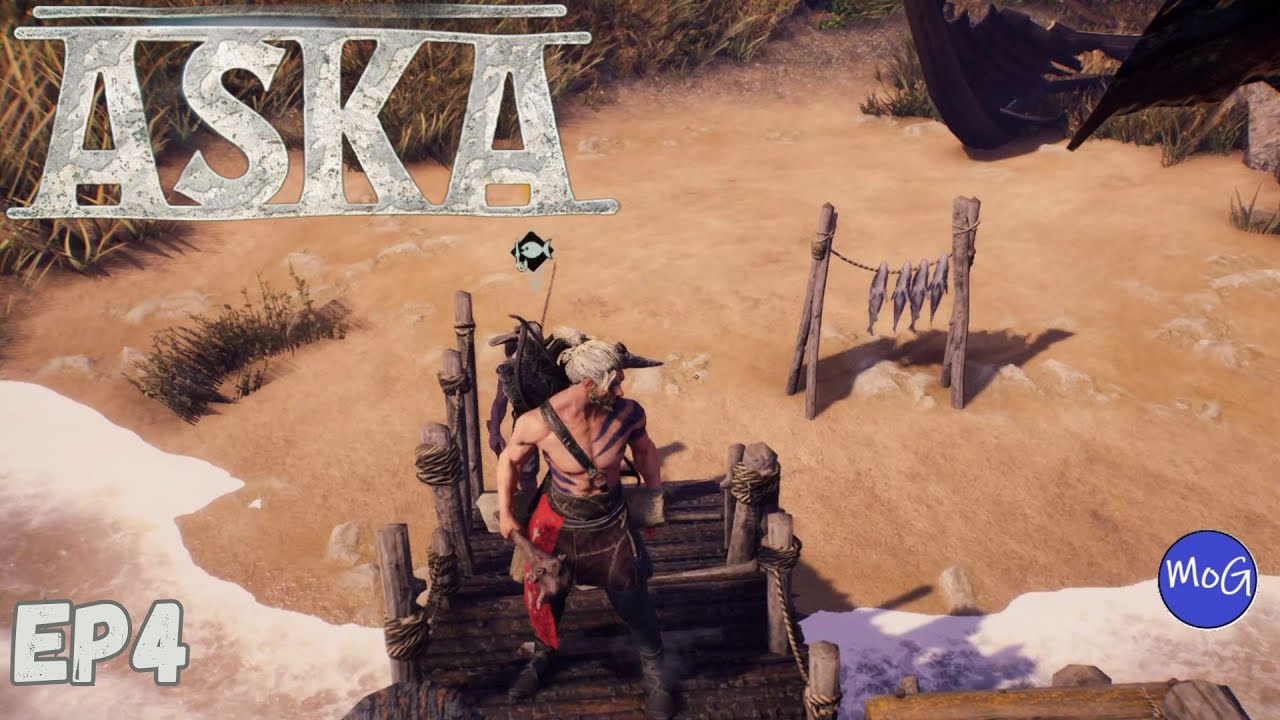 Bear Out Of Nowhere!! The Cottage And Fishing Hut | ASKA PC Gameplay ...