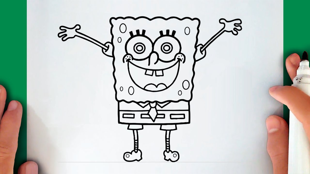 HOW TO DRAW SPONGEBOB SQUAREPANTS - YouTube
