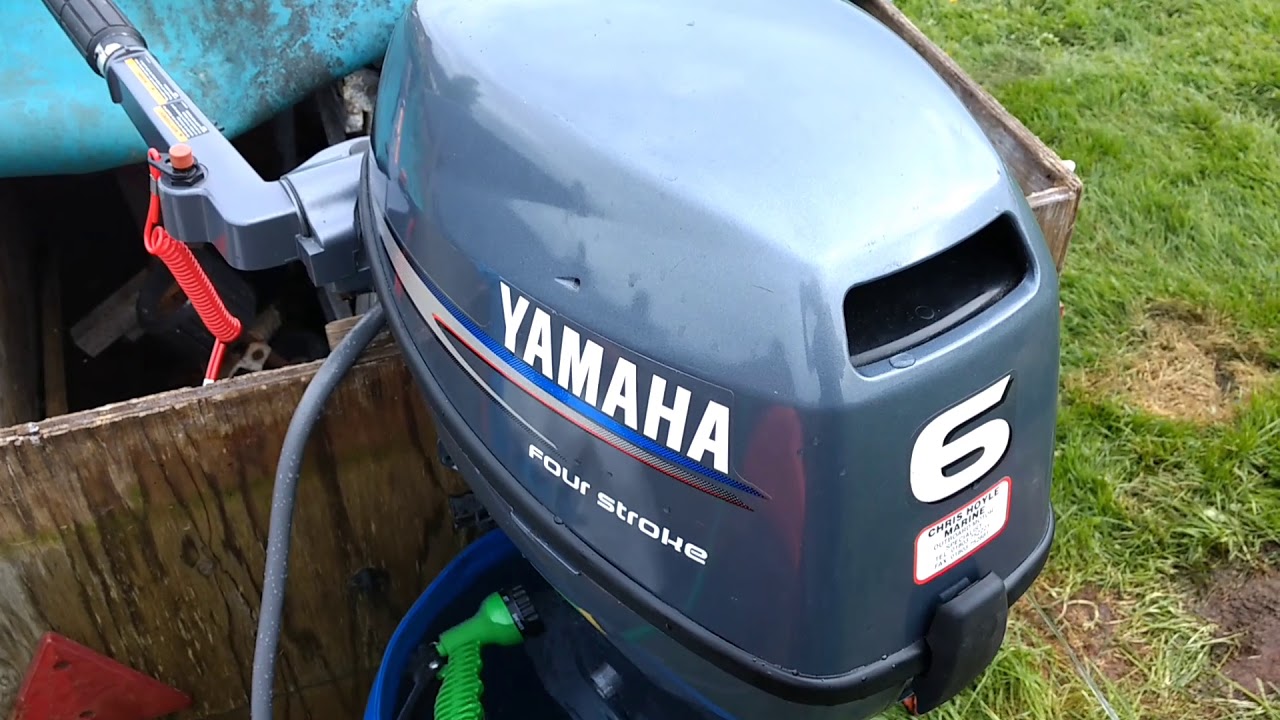 Yamaha 6hp Outboard Test Run - YouTube