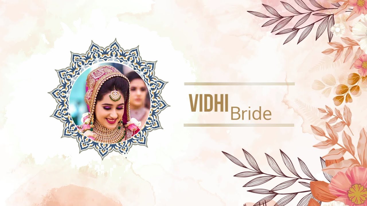 Floral Wedding Invitation video | Floral Invitation video | Invitation ...