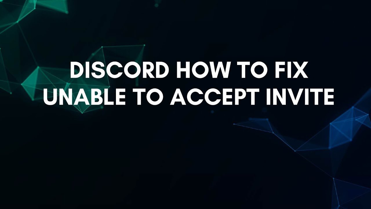Discord How To Fix Unable To Accept Invite - YouTube