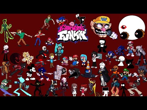 FNF all heroes meet in one room for combat.vs Imposter - YouTube