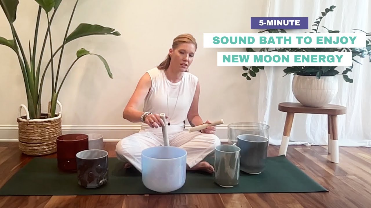 5-Minute Sound Bath to Enjoy New Moon Energy - YouTube