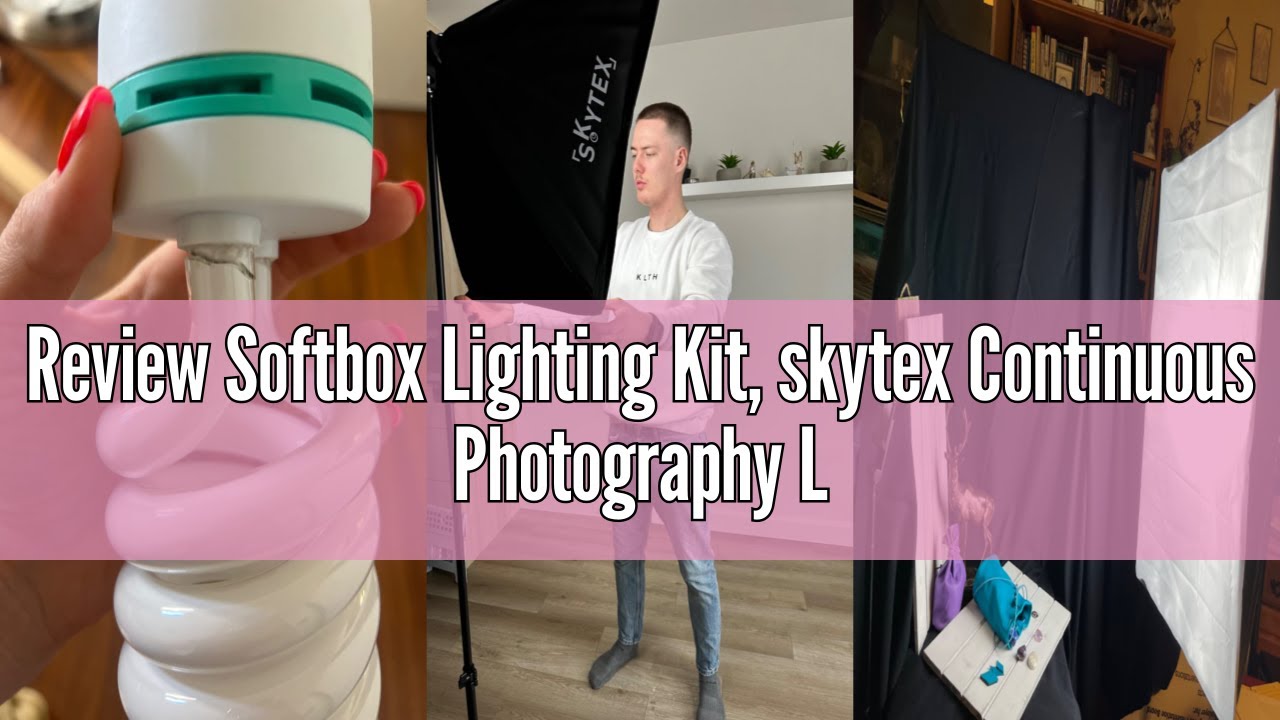 Review Softbox Lighting Kit, skytex Continuous Photography Lighting Kit ...