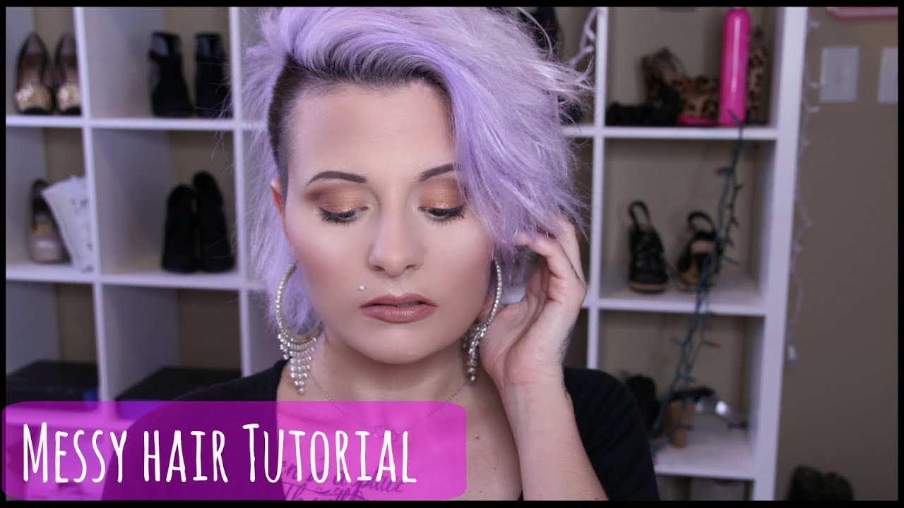 Easy Messy Hair Tutorial | Mariah McLean - YouTube