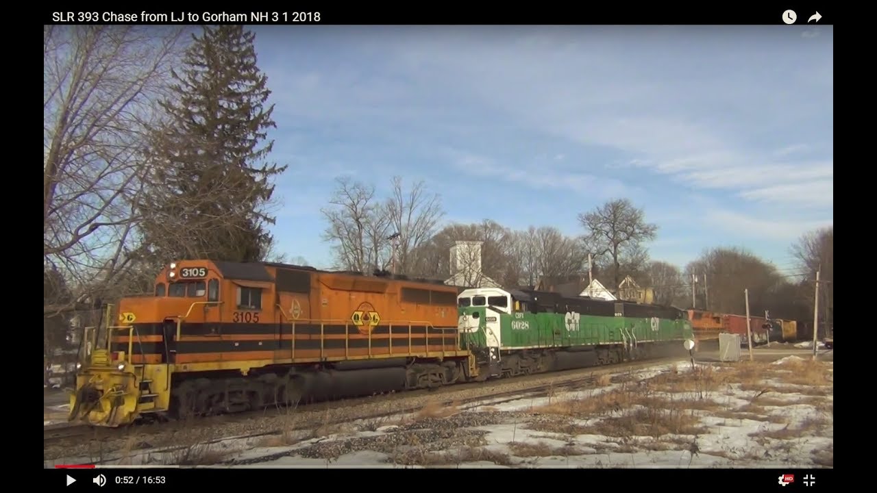 HD St. Lawrence & Atlantic on 3/1/2018 Pt. 1: QGRY 3105 Leads #393 - Lewiston Jct. to Gorham NH ...