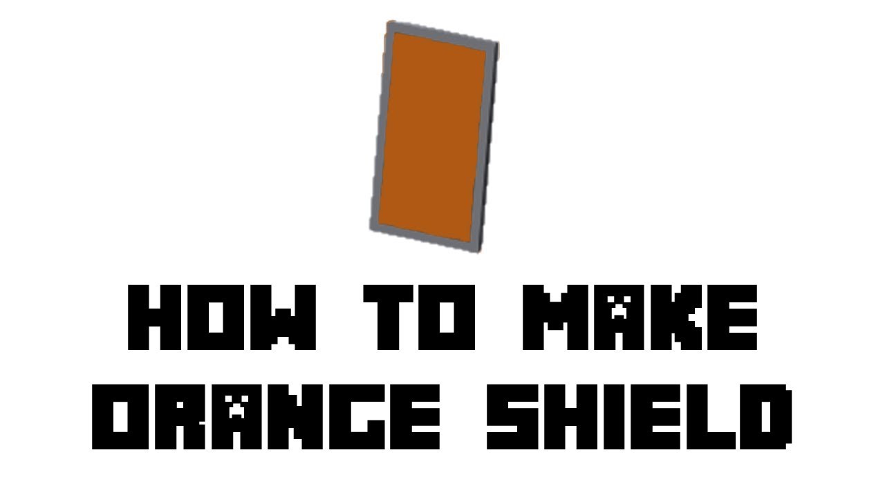 Minecraft Survival: How to Make Orange Shield - YouTube