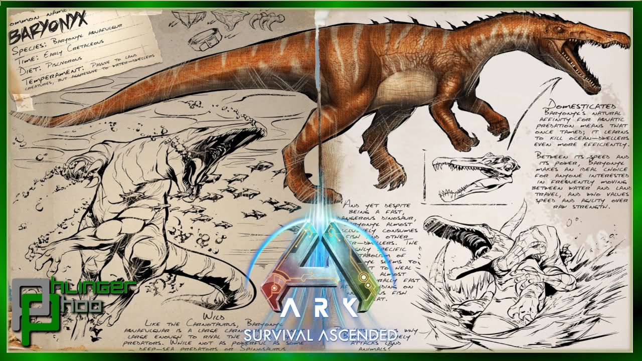 Baryonyx - Ark Basics Beginners Guide - Everything you need to Know ...