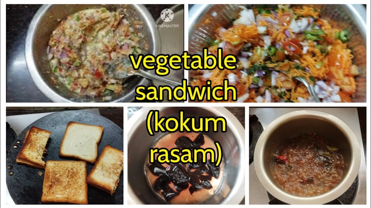 kokum rasam,/ vegetable 🍆🥒 sandwich - YouTube