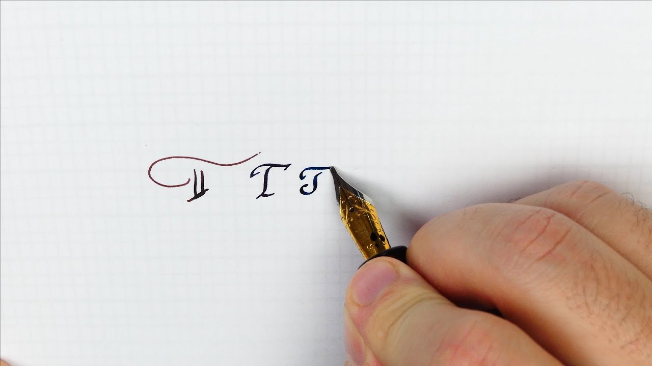 How to write the Capital “T” in six different scripts – Handwriting ...