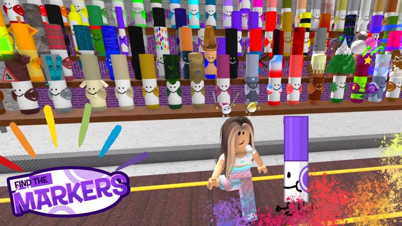 FIND THE MARKERS!! ROBLOX!! - YouTube
