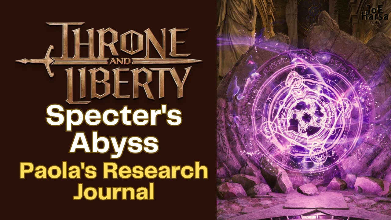 Specter's Abyss, Paola's Research Journal Throne and Liberty Guide ...