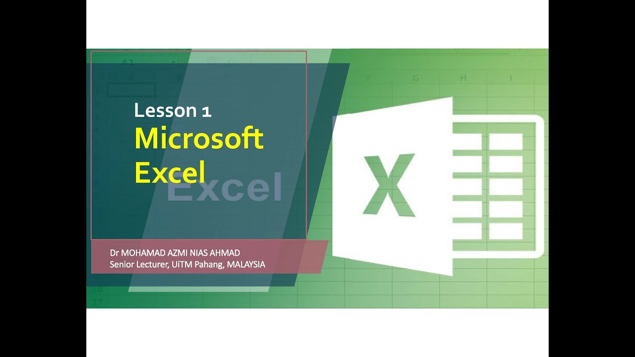 Microsoft Excel Lesson 1 YouTube Microsoft Excel Lesson 1 YouTube