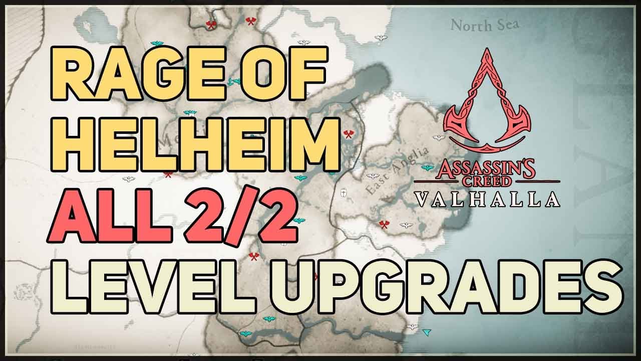 All Rage of Helheim Level Upgrades Assassin's Creed Valhalla - YouTube