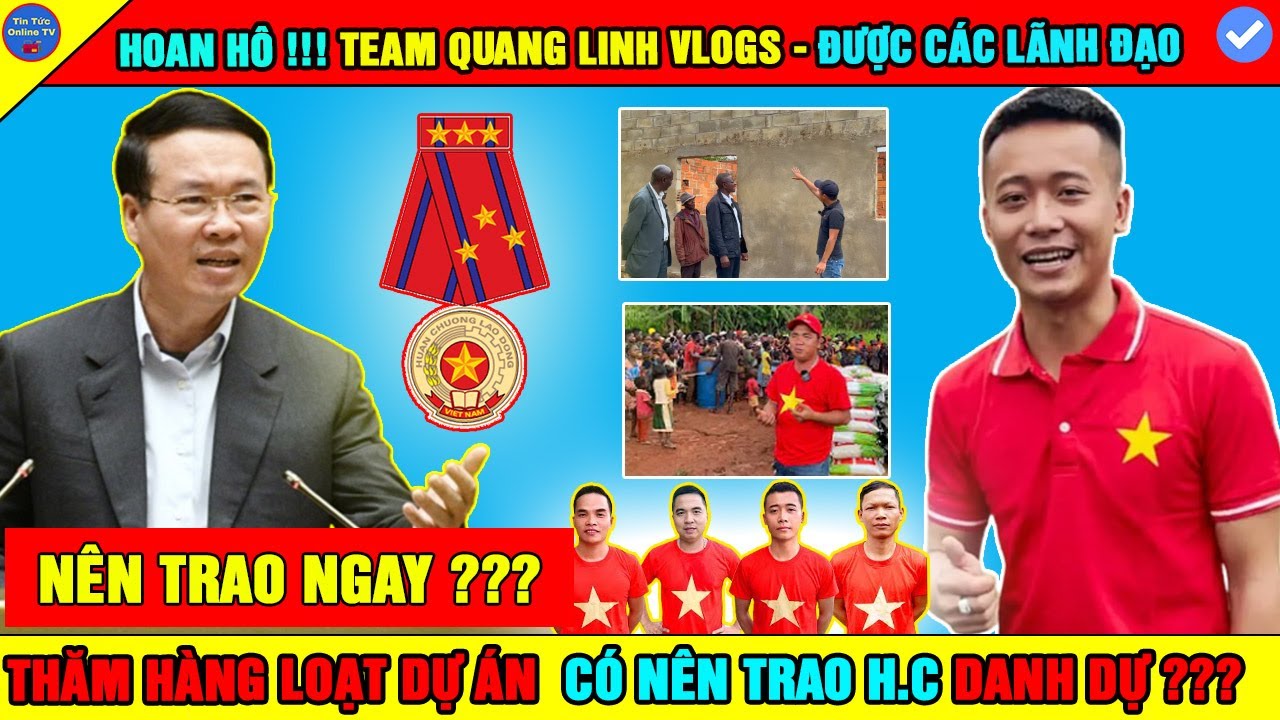 🔴HOAN HÔ !!! Team Quang Linh Vlogs được các lãnh đạo thăm hàng loạt các ...