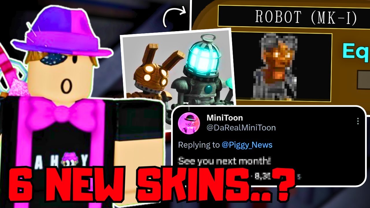 NEW ROBOT PIGGY SKINS LEAKED.. + NEW PIGGY UPDATE SOON + NEW UPDATE ...