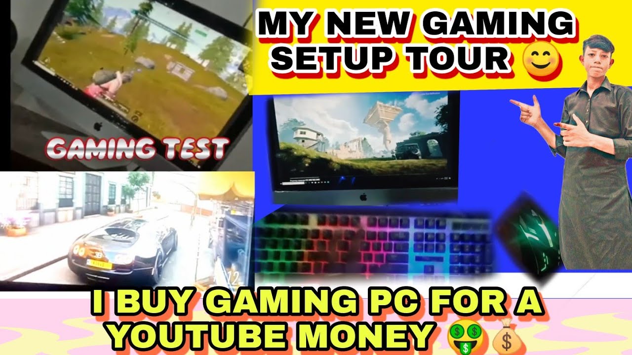 I BUY A NEW GAMING PC| SETUP TOUR | PUBG TEST FROM PC |GAMING SETUP ...