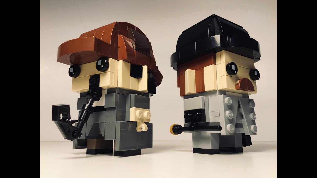 SHERLOCK HOLMES and DR. WATSON Custom Lego Brickheadz!!! - YouTube
