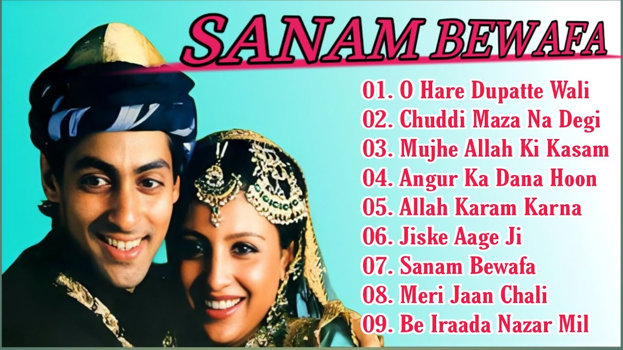Sanam Bewafa Movie All Songs||Salman Khan & Chandni||Jukebox Ke Diwane ...