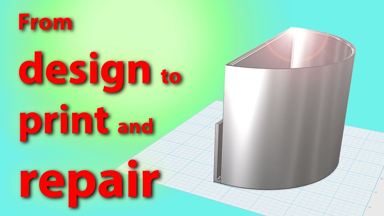 3D Printing from creation to printing and repair - YouTube