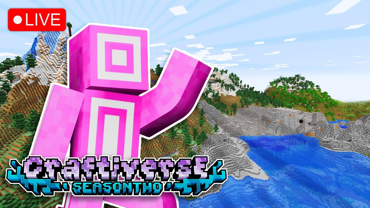 [🔴LIVE] - Craftiverse 2 - Thrilling Thursday - Mining, Villagers, and ...