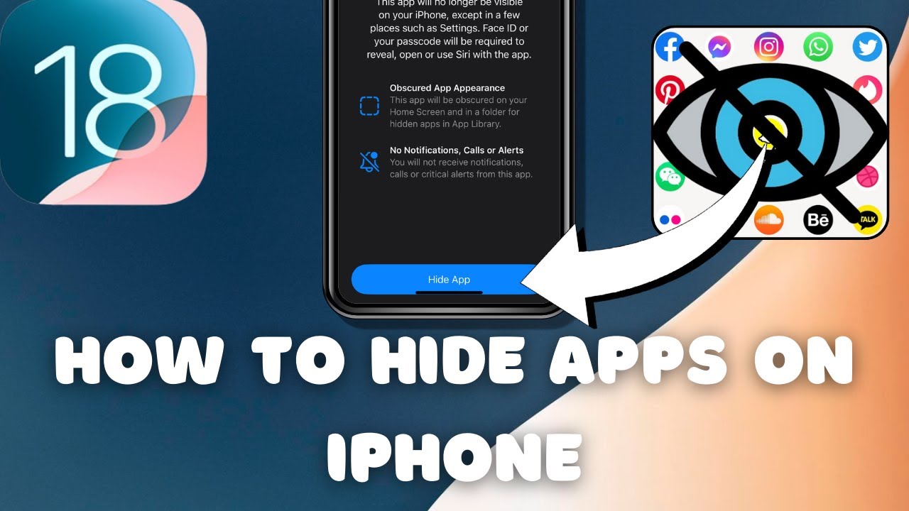 How To HIDE Apps On iPhone [iOS 18 - NEW FEATURE!] - YouTube