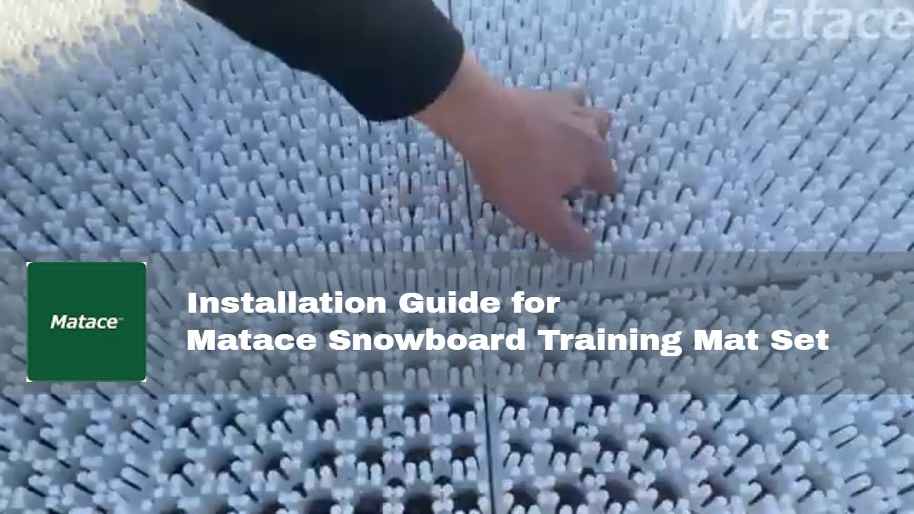 Installation Guide of Matace Snowboard Training Mat Set - YouTube