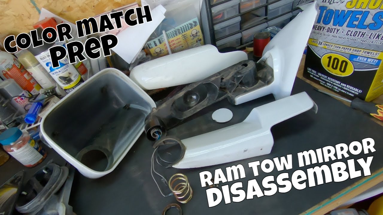 Ram tow mirror complete disassembly and color match | huge ...