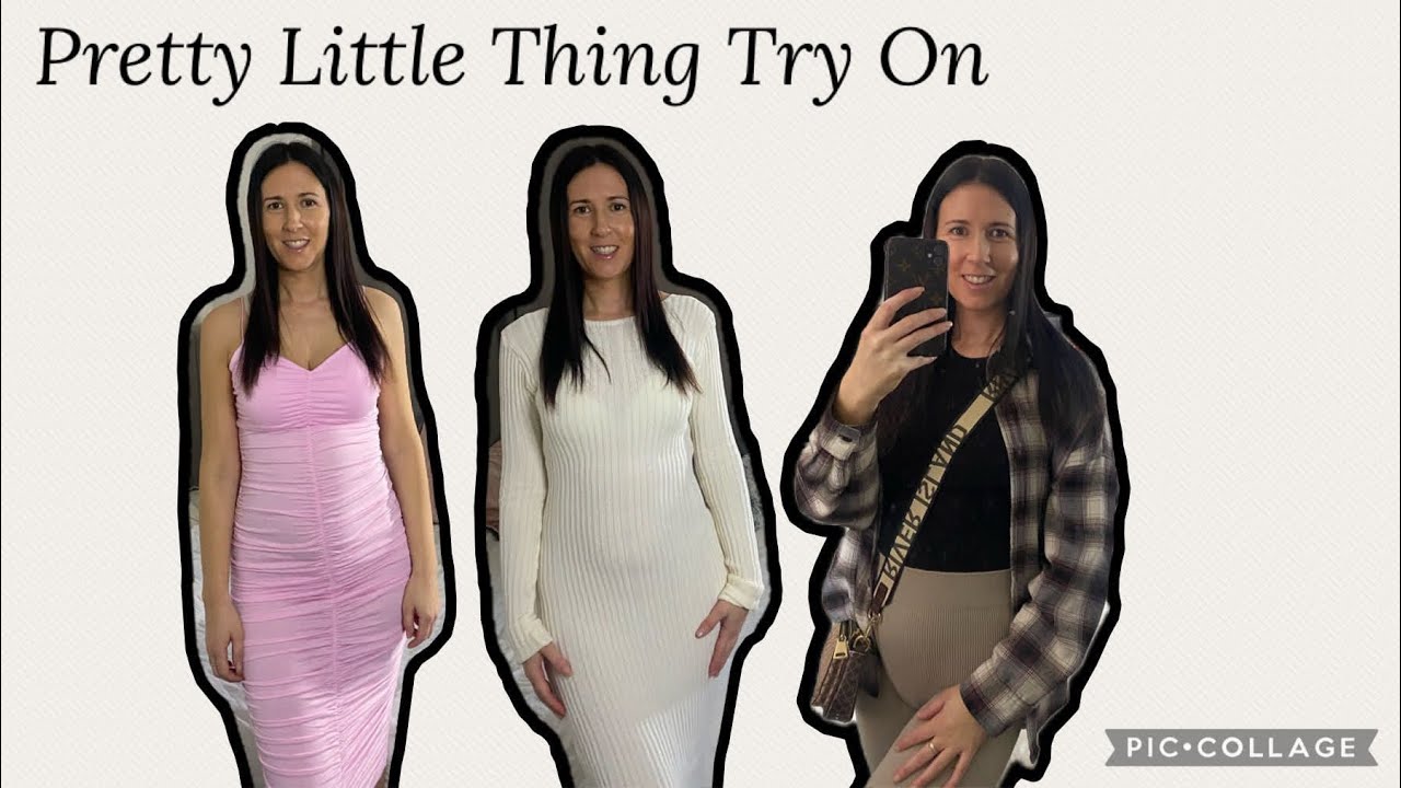 Pretty little thing try on haul (Maternity clothes) - YouTube