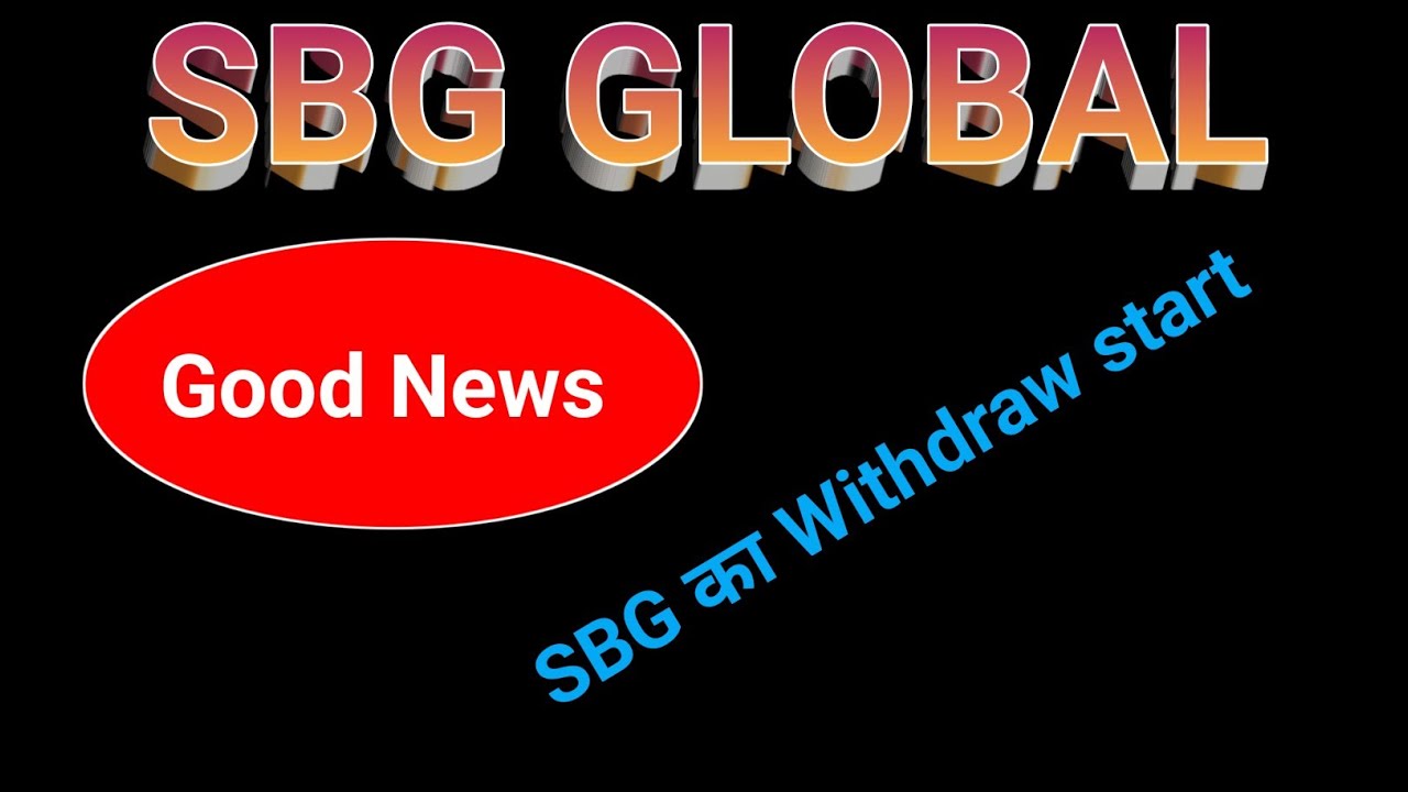 #Sbg Withdrawal Open / #Sbg Global India #Superiorbinod - YouTube